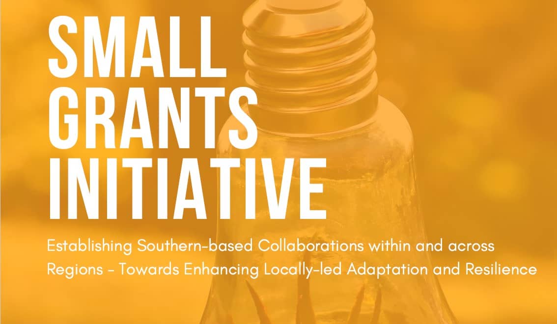 Small Grants Programme | International Centre for Climate Change and ...